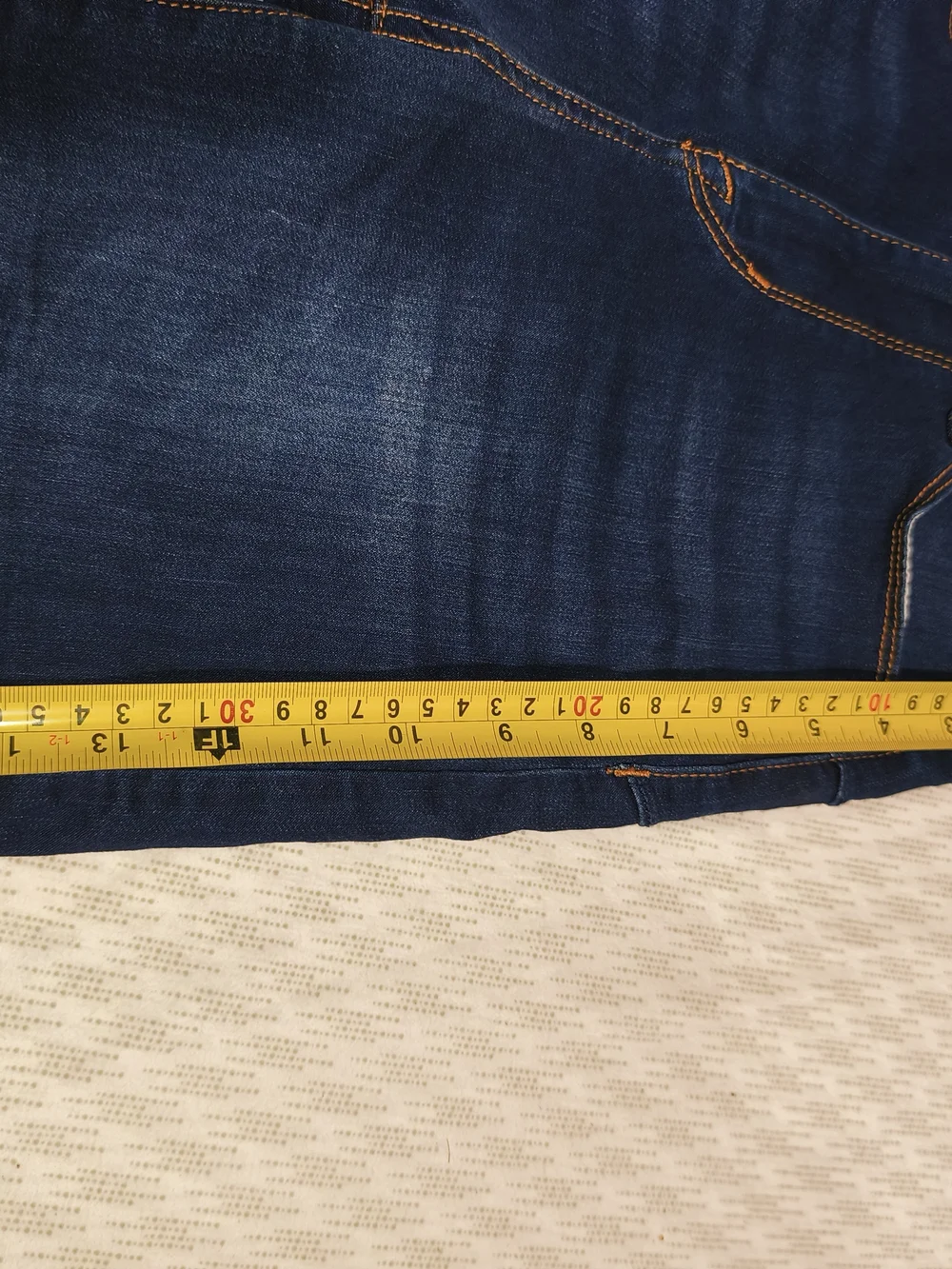 S.O.N.G. | Other | Song Short Dark Blue Denim Waistband With Orange ...